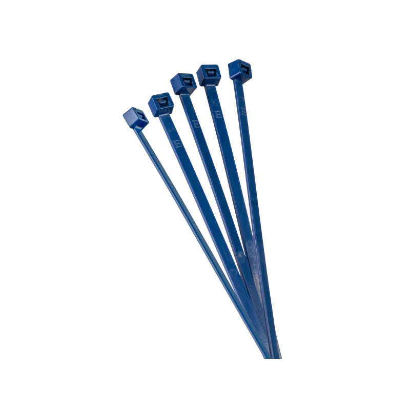 7 Inch - Metal Detectable Zip ties - Blue - 40 Lbs Strength - 100 Pcs ...