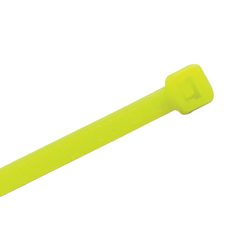 14" Nylon Zip Ties - 50 Lbs Tensile Strength Fluorescent Yellow 100 Pc ...