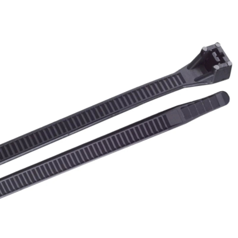 11 Inch - Zip Ties - UV Resistant Nylon - Black - 75 Lbs Strength - 10 ...