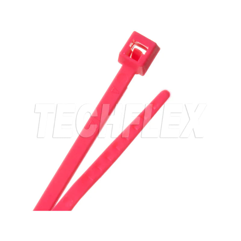 4 Inch - Zip Ties - UV Reactive Nylon - Neon Pink - 18 Lbs Strength ...