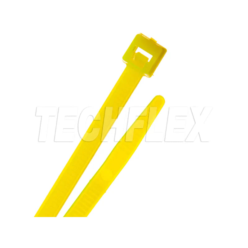 8 Inch - Zip Ties - UV Reactive Nylon - Neon Yellow - 40 Lbs Strength — ziptieszone.com