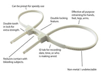 Police Flex Cuffs | Disposable Law Enforcement Zip Tie Hand Cuffs ...