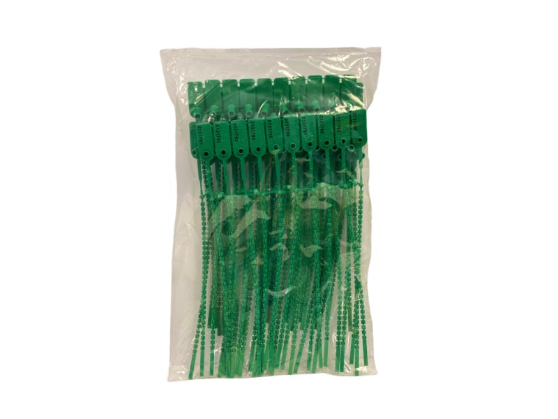 Tamper Evident Serialized Pull Tight Zip Tie Seals 12" - 50 Pc Green ...